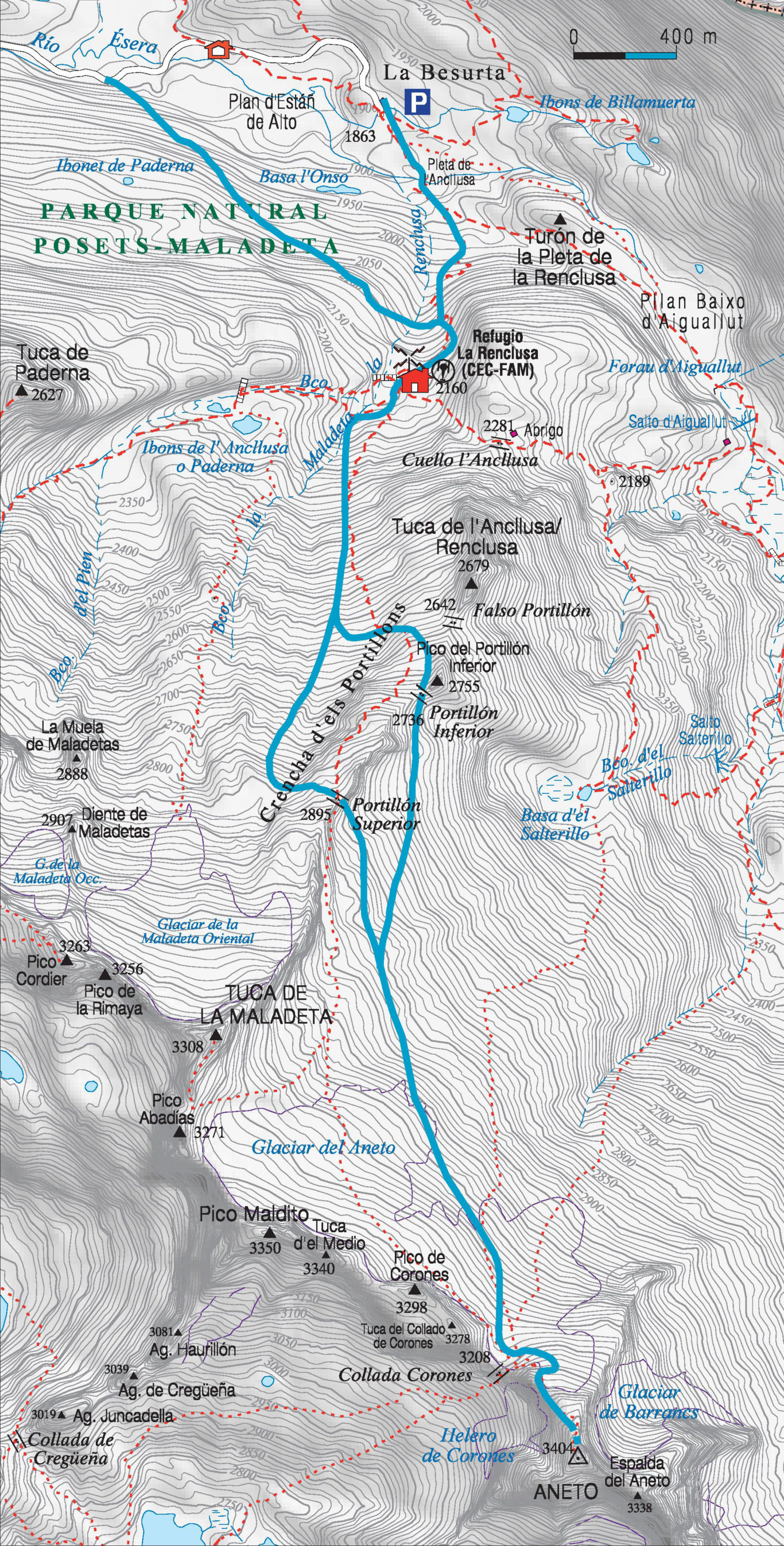 Ascensión al Aneto con esquís - Aneto Seguro